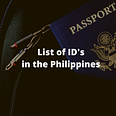 Lists of Valid IDs in the Philippines